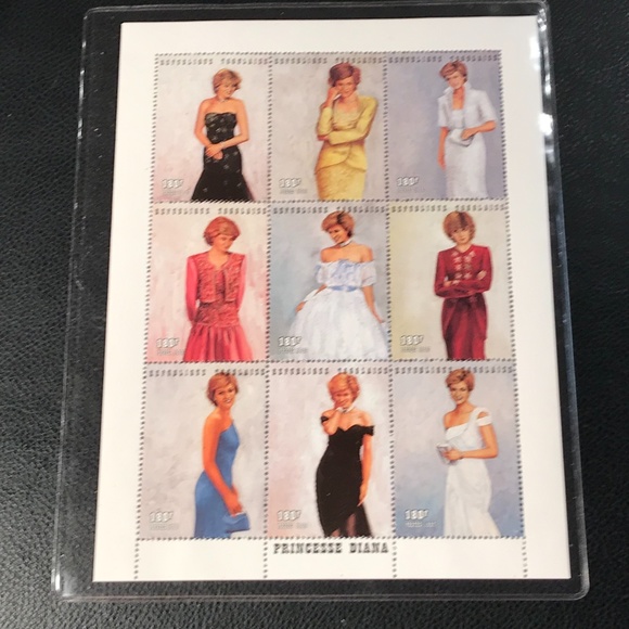 Other | Princess Diana Collectors Set Of Stamps 97 Limited | Poshmark